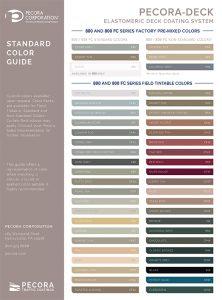 Color Charts – TB Philly, Inc Philadelphia’s Premier Waterproofing ...