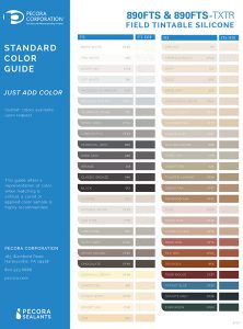 Color Charts – TB Philly, Inc Philadelphia’s Premier Waterproofing ...