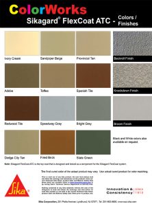 Color Charts – TB Philly, Inc Philadelphia’s Premier Waterproofing ...
