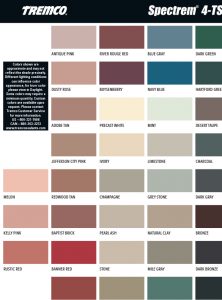 Color Charts – TB Philly, Inc Philadelphia’s Premier Waterproofing ...