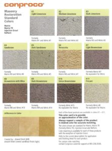 Color Charts – TB Philly, Inc Philadelphia’s Premier Waterproofing ...